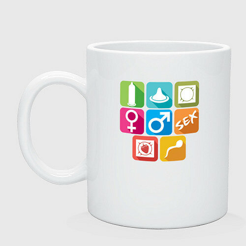 Значки секса Керамическая кружка