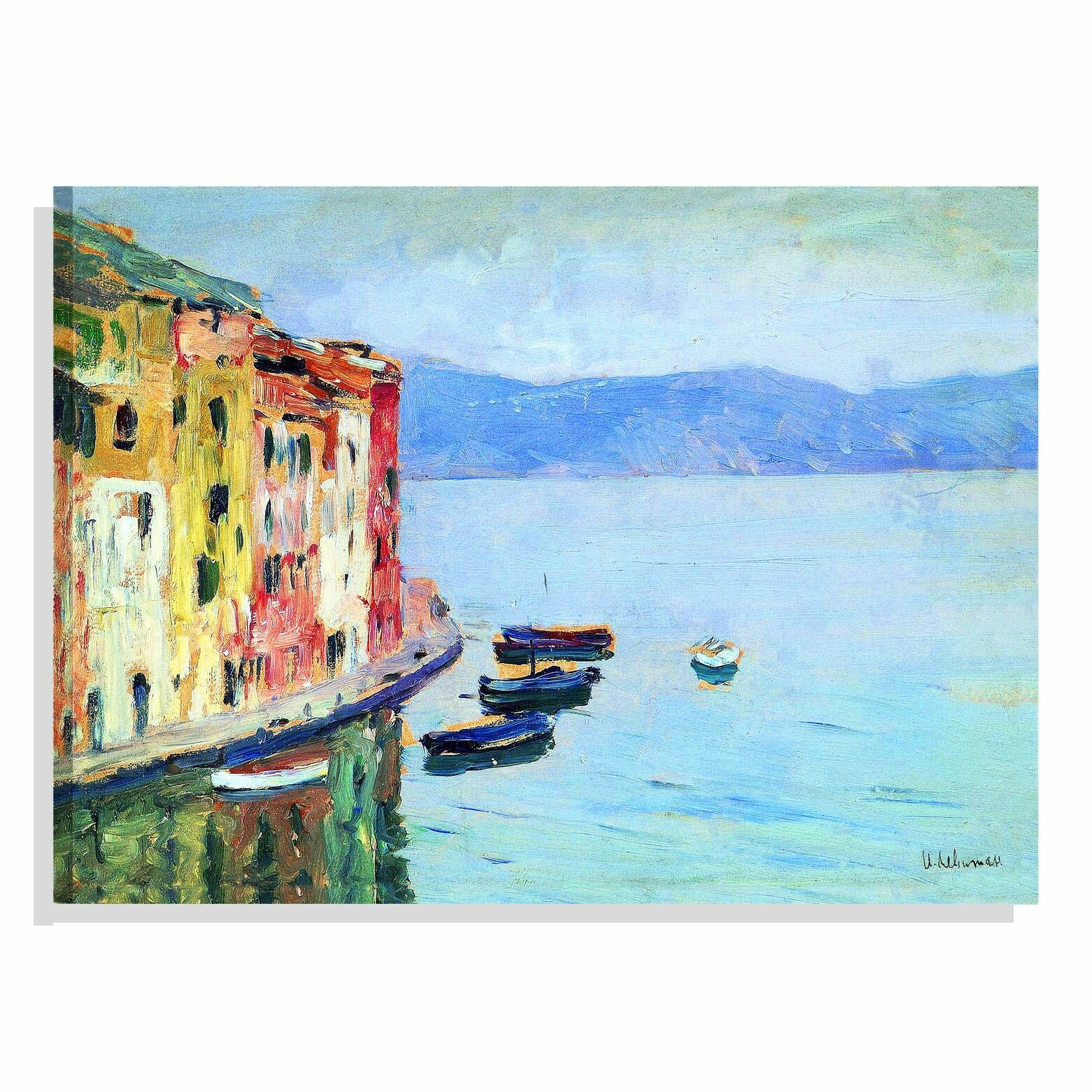 Картина на холсте, репродукция Озеро Комо - Исаак Левитан