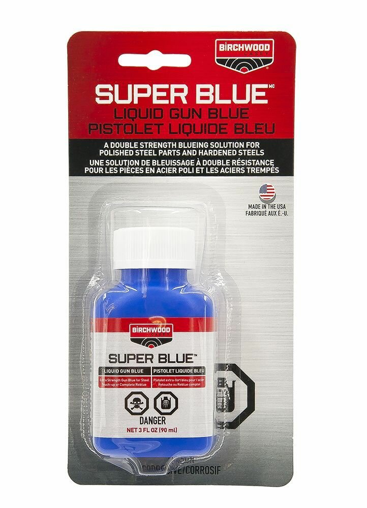 Средство для холодного воронения стали Birchwood Casey Super Blue 90мл