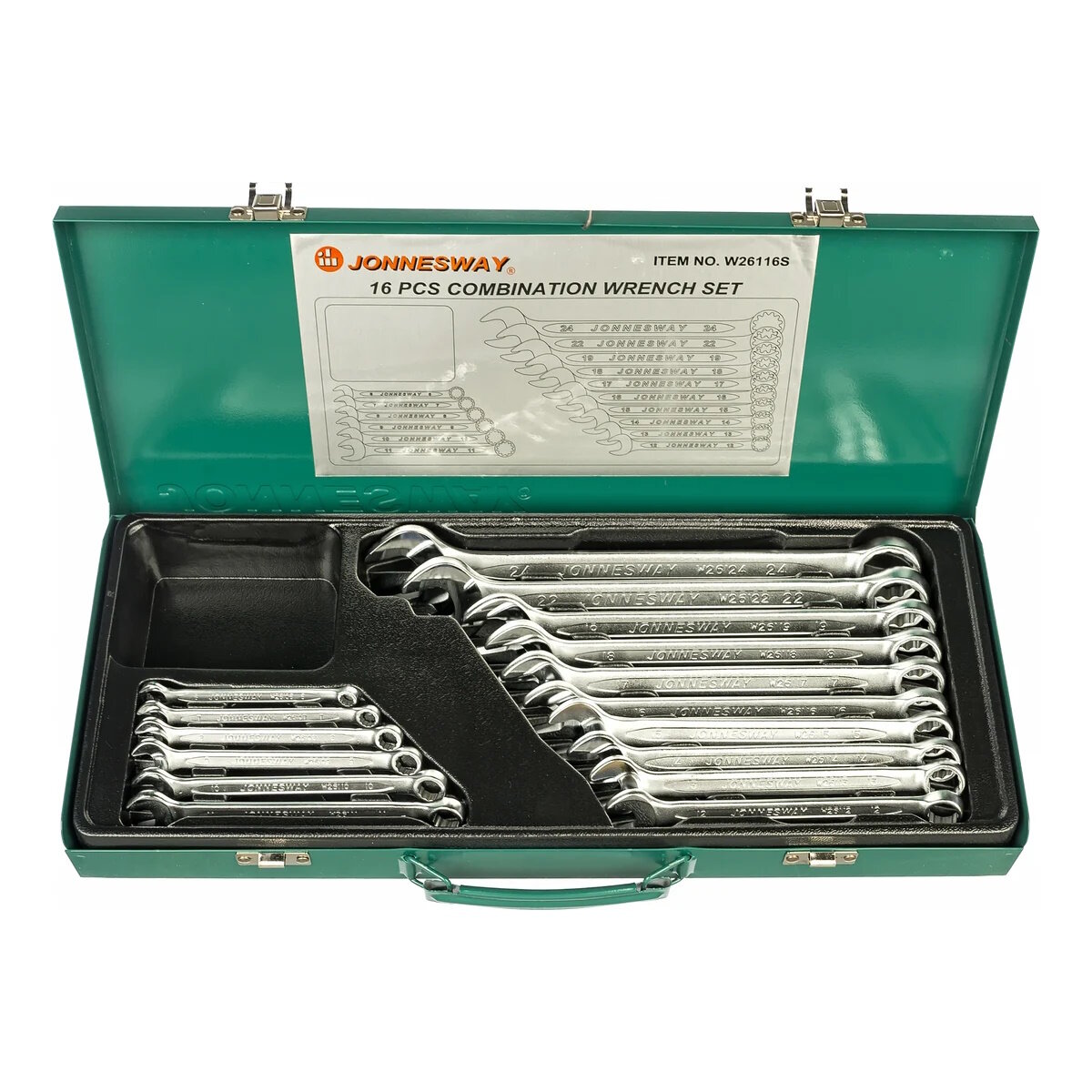 Набор гаечных ключей Jonnesway W26116S, комбинированные, 16 предметов