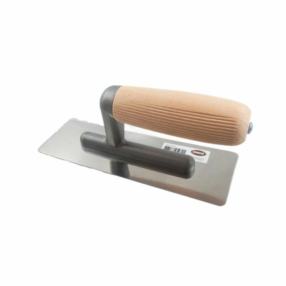 Кельма венецианская трапециевидная с деревянной ручкой STMDecor D2080 (20*8см)