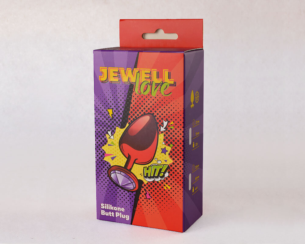 Плуг анальный, силиконовый, 34 мм