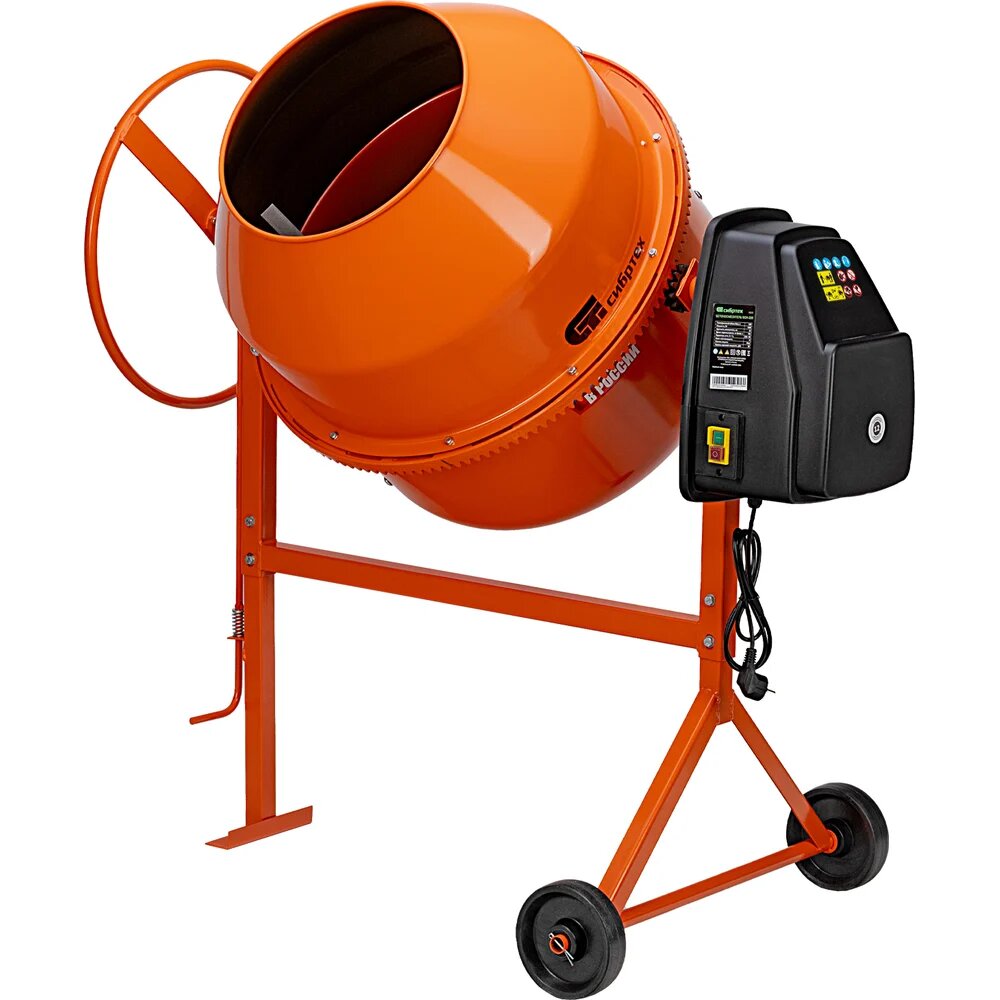Бетоносмеситель СИБРТЕХ БСН-220 мощность 1000 Вт 95515, 40 мм