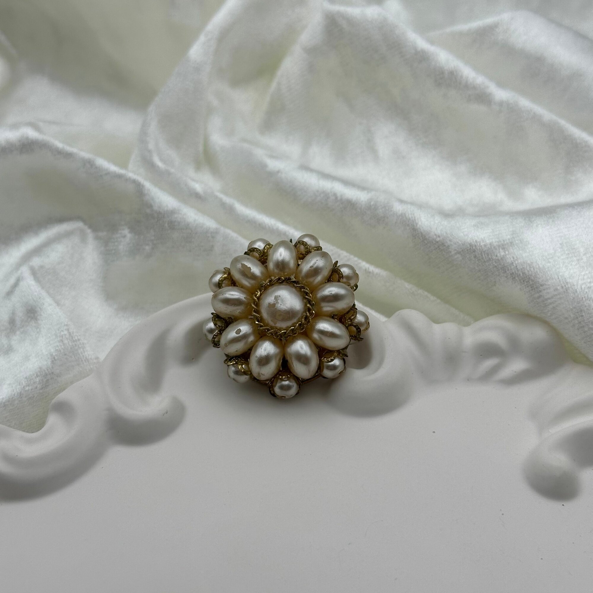 Советская винтажная наборная брошь, Чехословакия