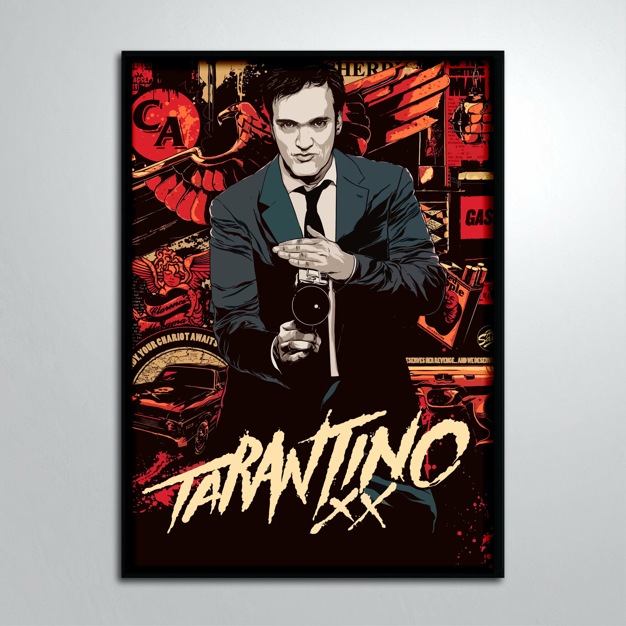 Постер без рамы/ Квентин Тарантино