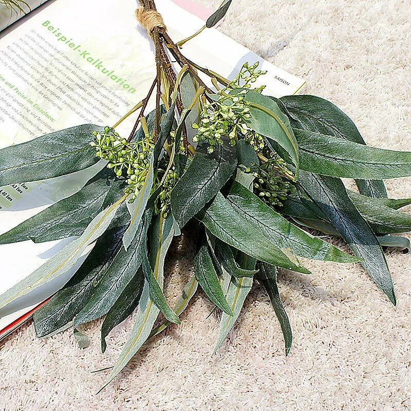 Искусственные листья эвкалипта Angela цветок Green B