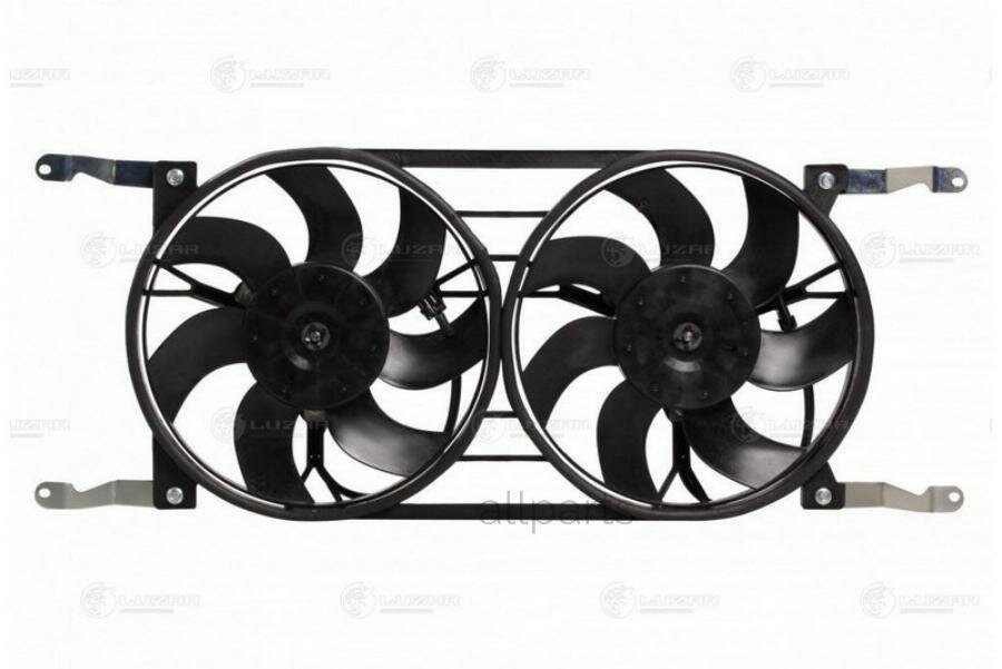 LUZAR LFK 0363 Э/вентилятор охл. для а/м УАЗ Patriot (12-) (2 вент.) (с кожухом) A/C+ LUZAR LFK 0363