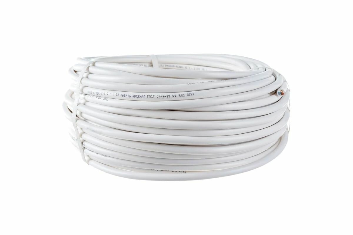 Провод Кабель-Арсенал ПВС 2x2,5 ГОСТ DIY 30 м KARS-54766