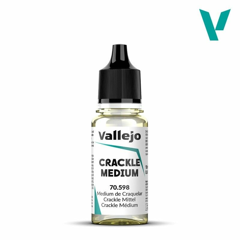 Лак кракелюрный акриловый Auxiliary - Crackle Medium 18 ml Vallejo 70598