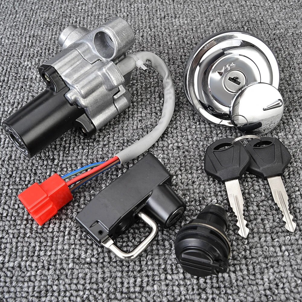 Переключатель зажигания, топливный бензиновый колпачок, блокировка сиденья, набор ключей для Yamaha XVS 125 250 400 650 1100 Drag Star Silverado V-Star Midnight Custom