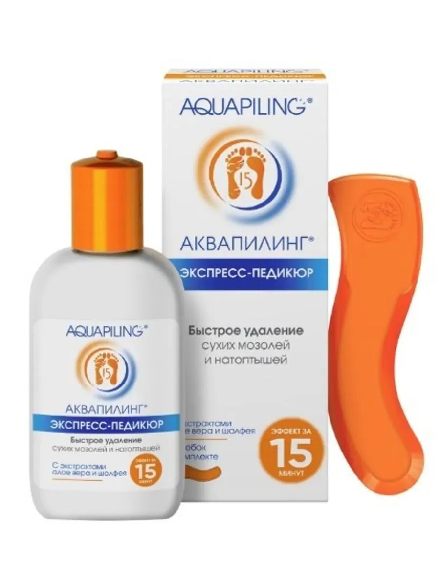 Лосьон Аквапилинг, для кожи ног, с экстрактом алоэ и шалфея, 150мл