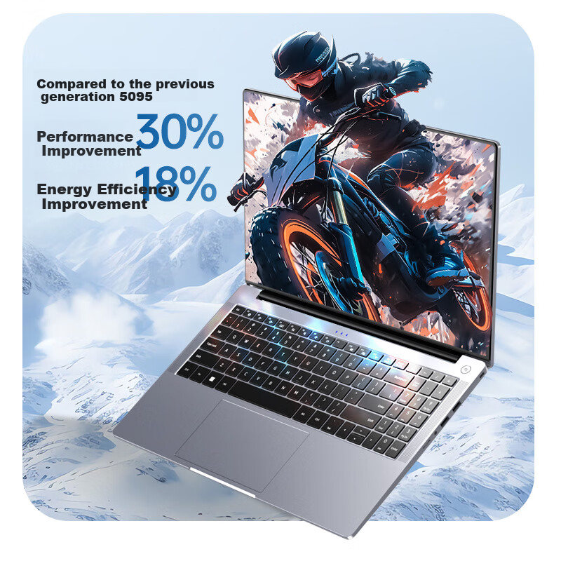 Ноутбук Dere High Performance Laptop Intel 32GB+1TB, R16 Pro, silver gray