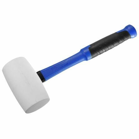 Молоток ЗУБР профессионал (киянка) резиновая белая с фиберглассовой ручкой, STAYER (Стайер)