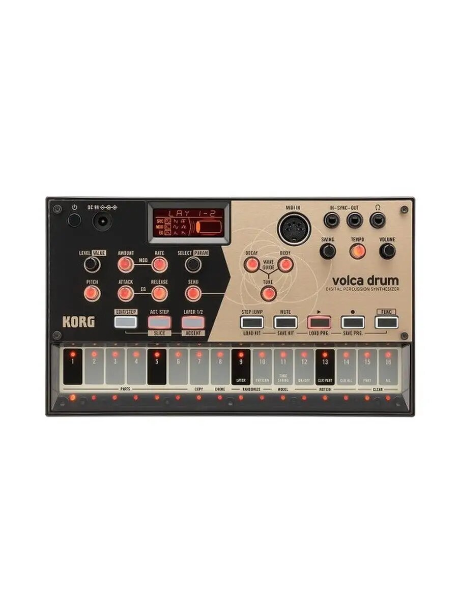 VOLCA DRUM Полумодульный синтезатор драммашина