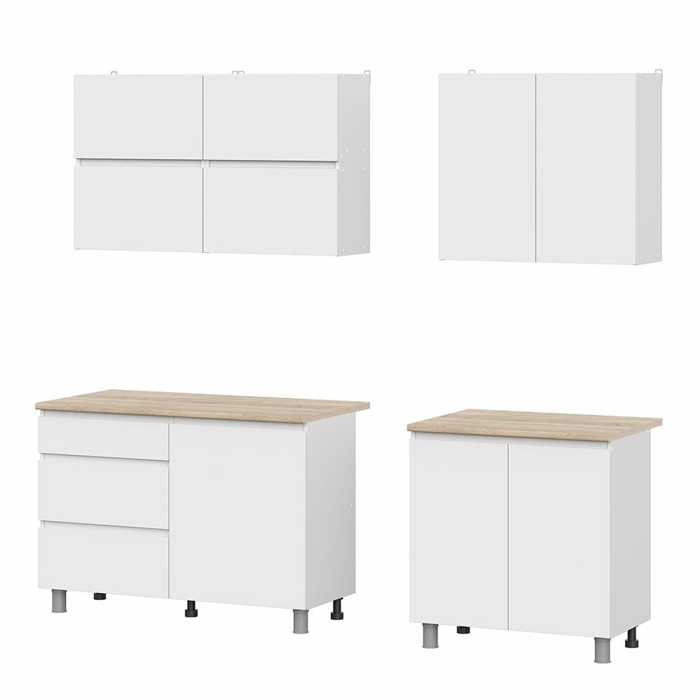 Готовая кухня Сакура 2 м серия 3, Белый