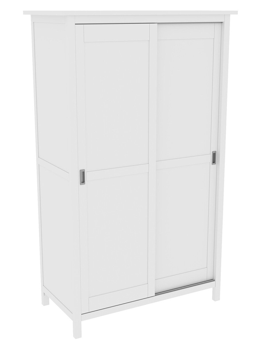 Шкаф для одежды ММЦ Спальня Кантри 20 SW (белый лак) из массива сосны