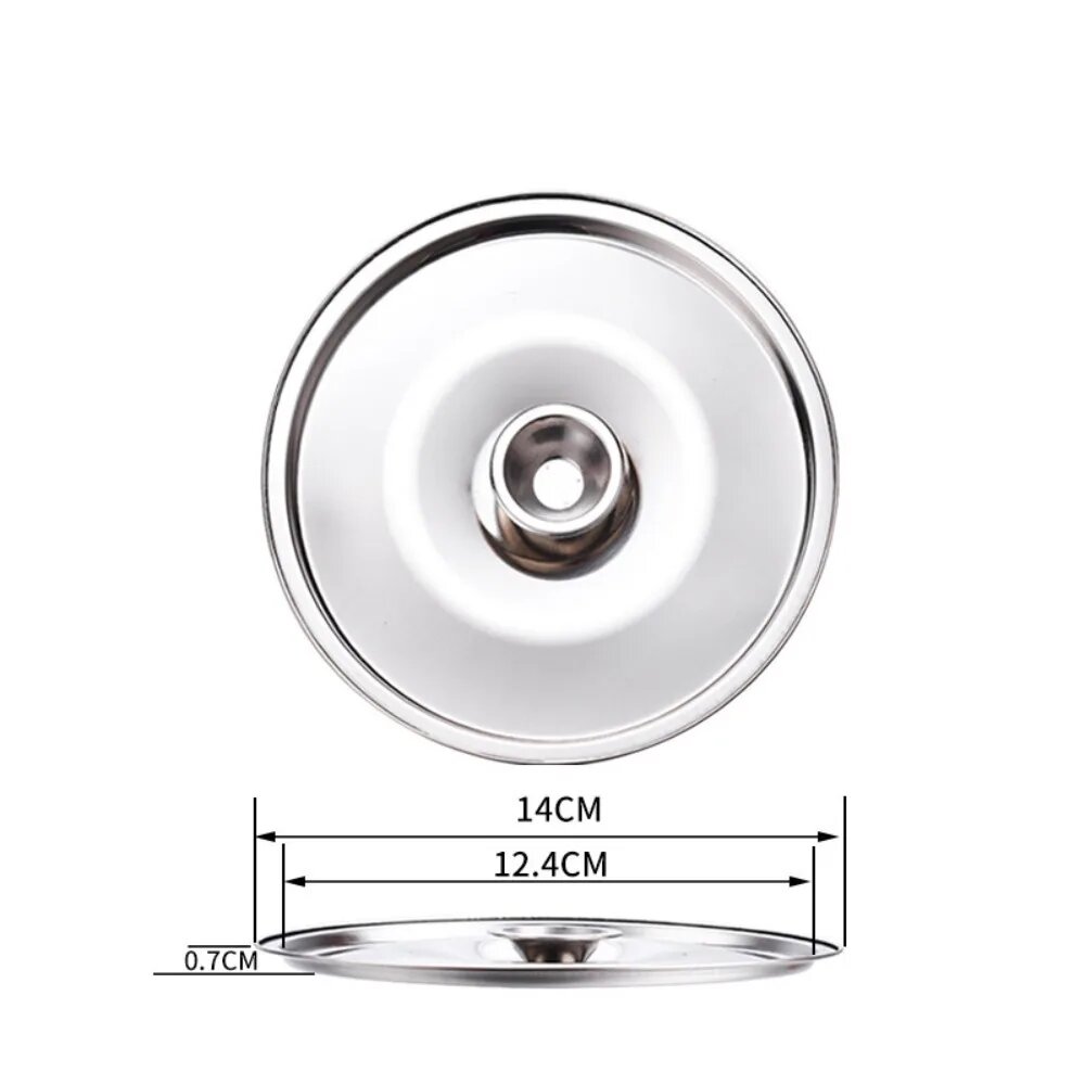 Круглая крышка кастрюли из нержавеющей стали 10-24 см