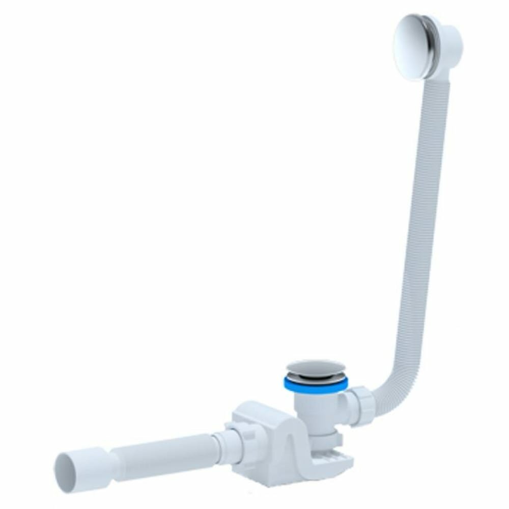 Сифон для ванны АНИ Пласт Бриг автоматический, 1x40 гофр 2x40