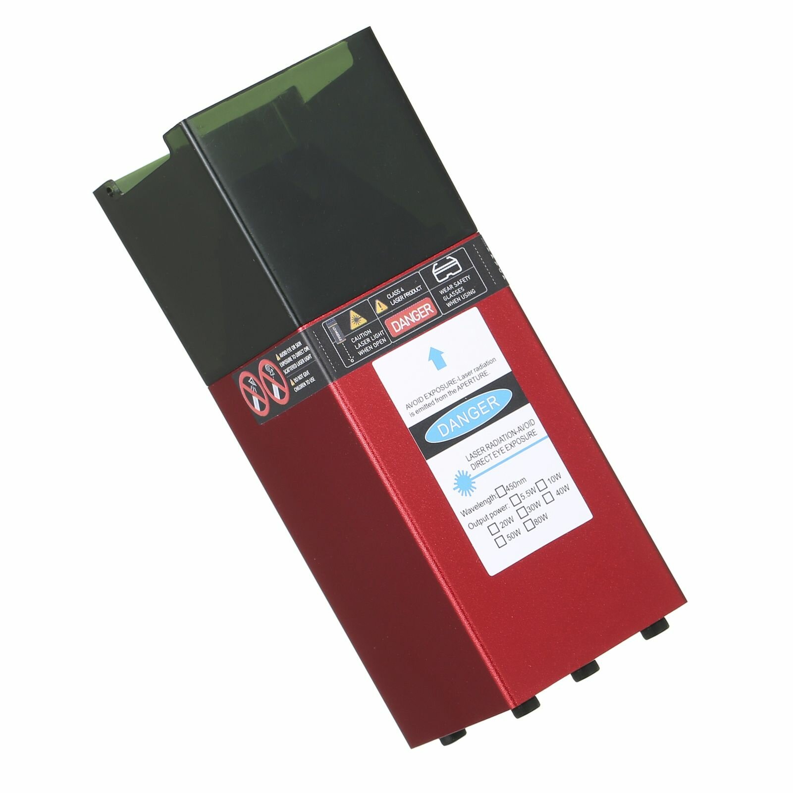 Лазерный модуль 450nm 80W с фиксированной длиной для быстрого гравирования и резки, подходит для 3D-принтеров и CNC, комплект для DIY