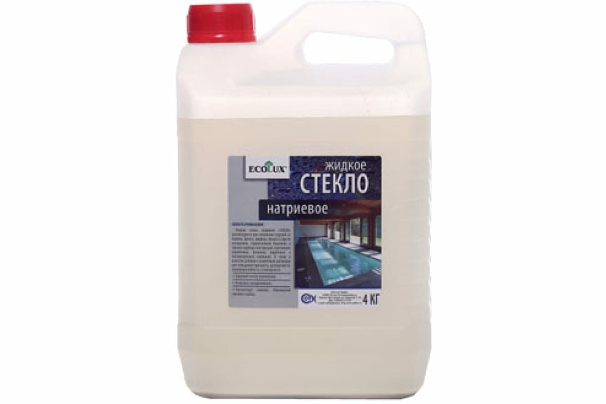 Клей жид/ст 4 кг натриевое ECOLUX / 139516