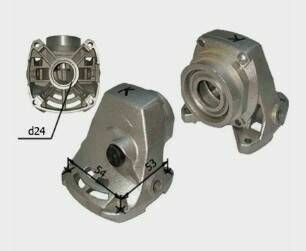 Корпус редуктора (голова) с крышкой, кнопкой стопора в сборе для УШМ HITACHI G10, G13, G13SR3