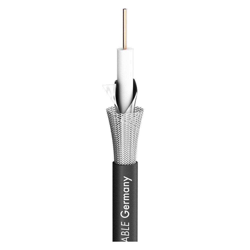 Коаксиальный кабель Sommer Cable 600-0851 SC-Slimline Black 100.0m, катушка