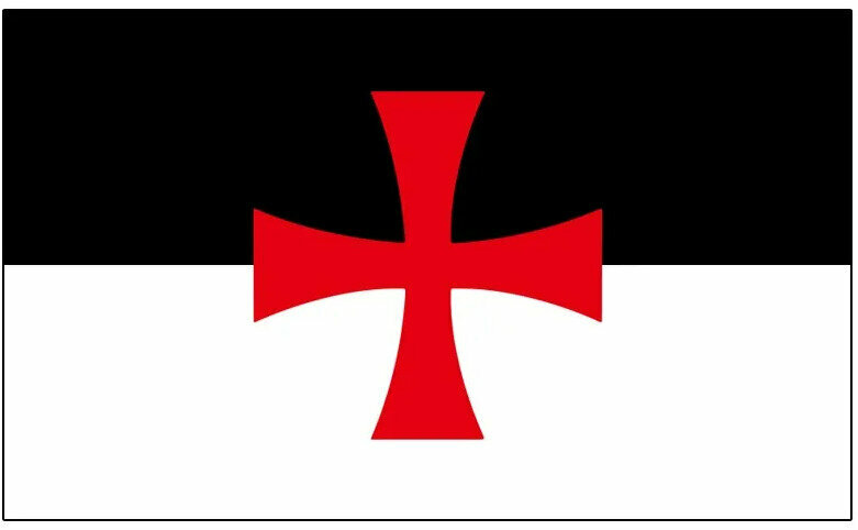 Боевой флаг Рыцарей Тамплиеров 90х135 см