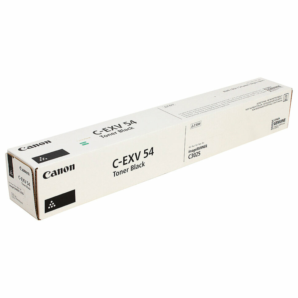 Тонер CANON (C-EXV54Bk) C3025i, черный, оригинальный, ресурс 15500 страниц, 1394C002, 363756