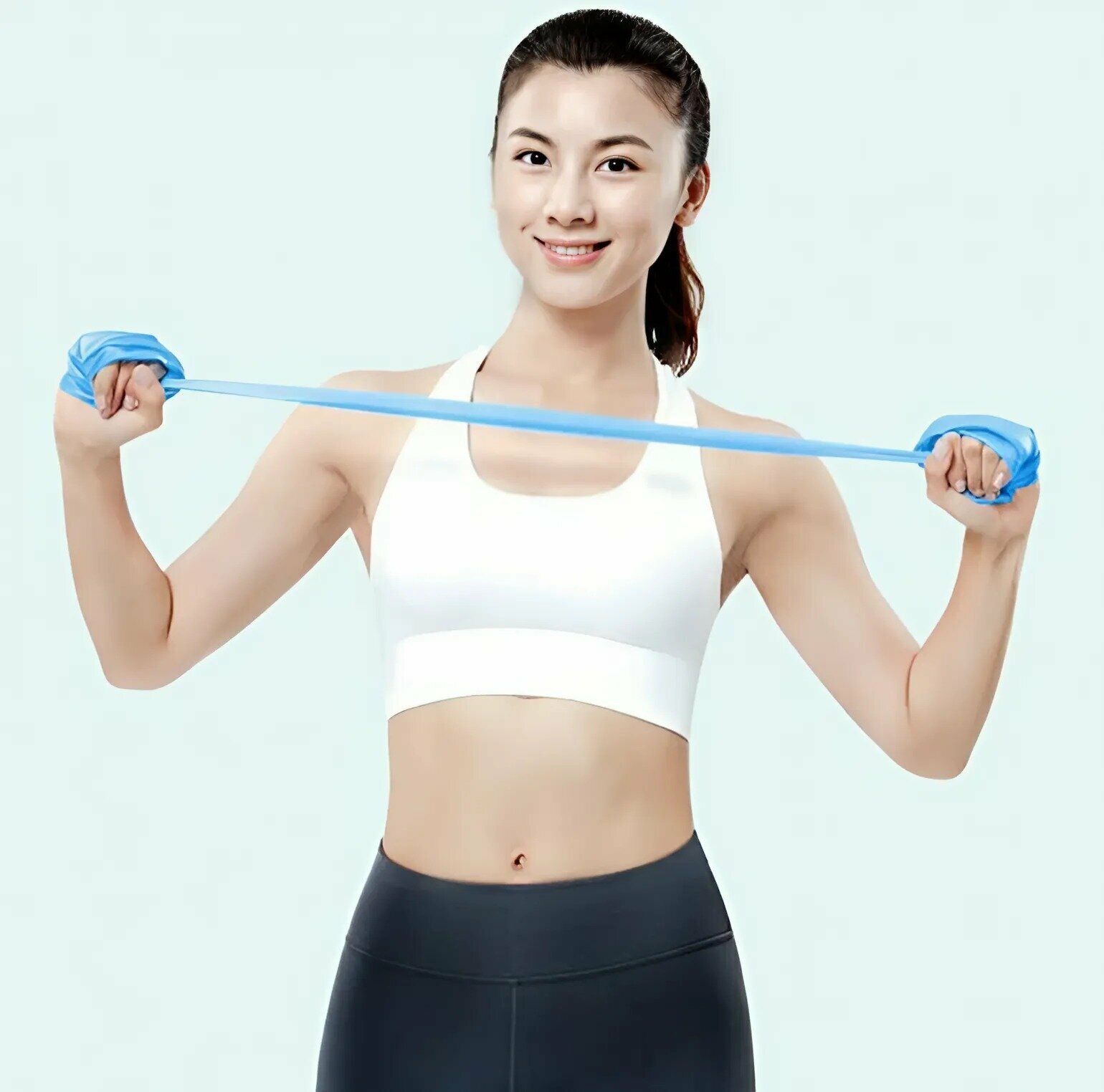 Лента эластичная для фитнеса Yunmai 0.35 мм (YMTB-T301) Синий