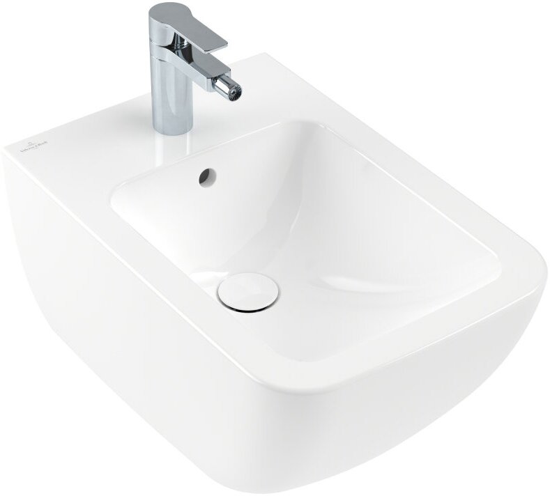 Биде Villeroy & Boch Venticello подвесное Альпийский белый CeramicPlus 441100R1