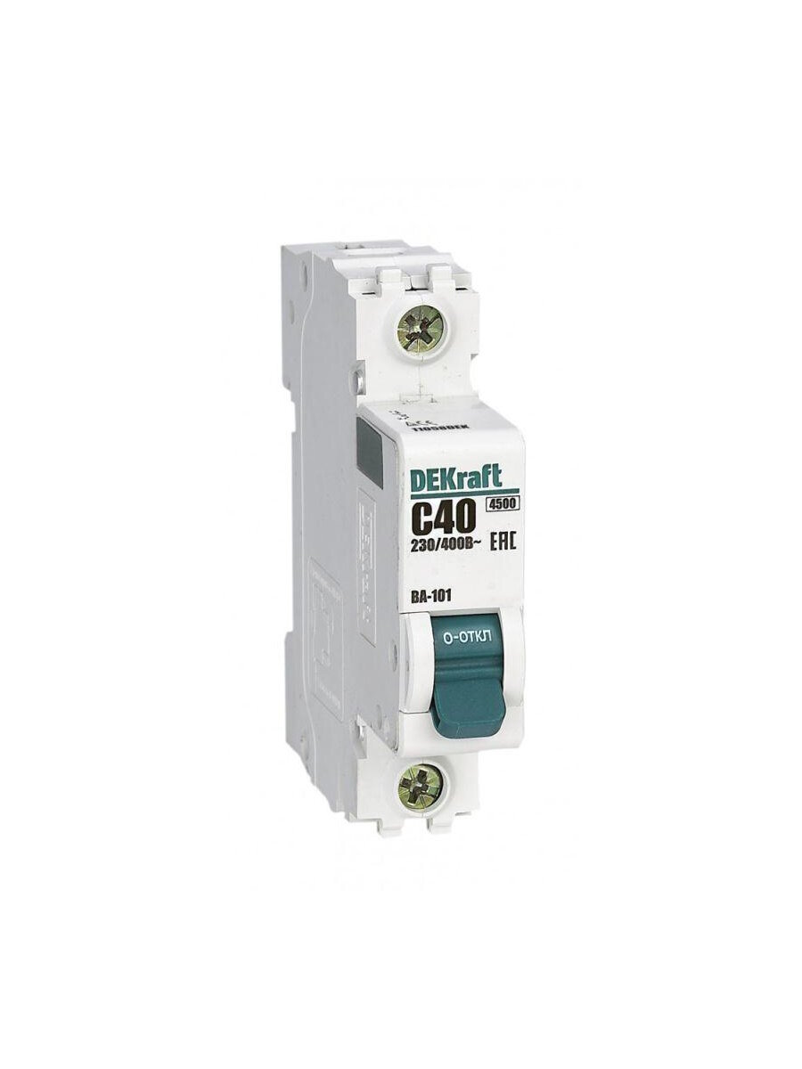Автоматический выключатель 40А серии ВА-101 DEKraft 1/40