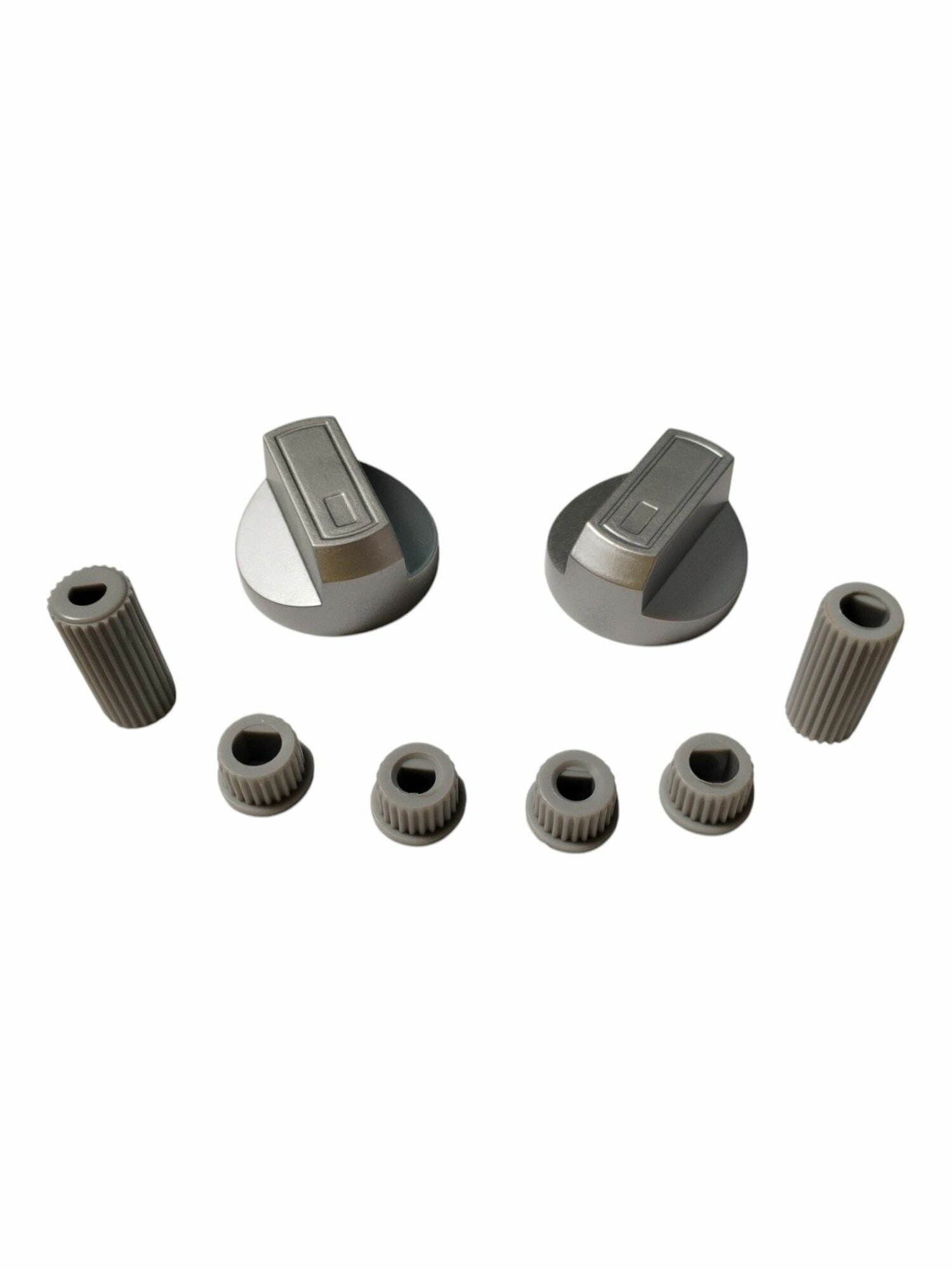 Ручки универсальные (2 шт) для плиты серебристые