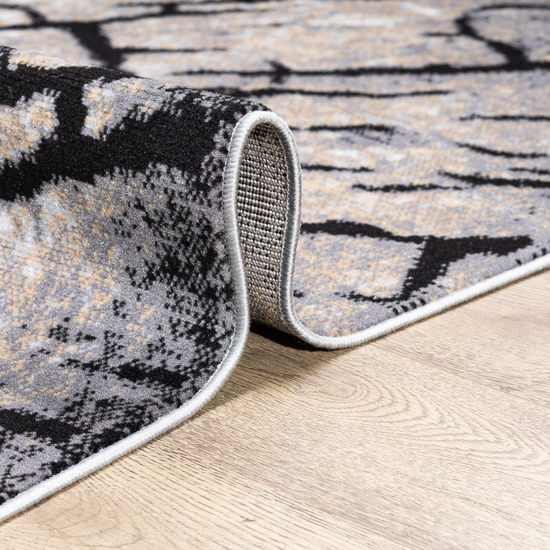 Ковер, Овал, Серый, Бежевый, Черный, Современный, на пол, в гостиную, спальню, в ассортименте (180 см. на 260 см.)