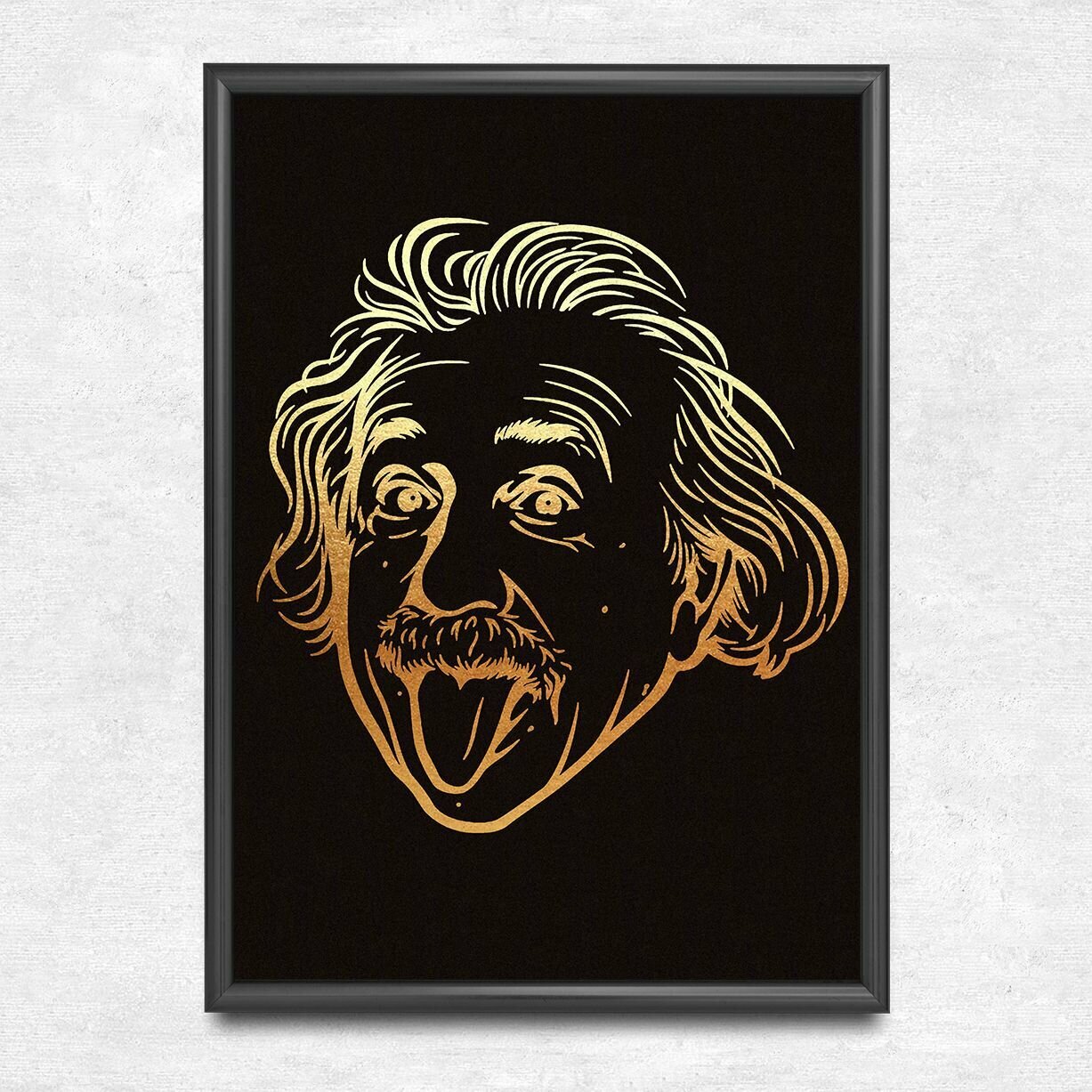 Постер Альберт Эйнштейн / плакат Albert Einstein Декор квартиры, дома, офиса, комнаты