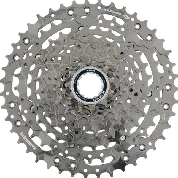 Кассета Shimano Cues LG400, 10 скоростей 11-43T, без упаковки.