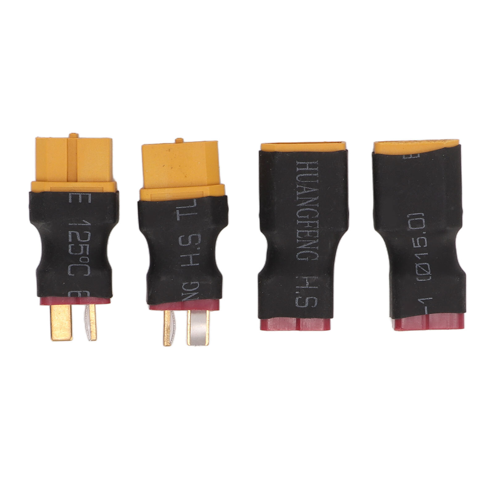 4 шт. разъемов XT60 папа-мама - Т-мама для подключения аккумуляторов радиоуправляемых автомобилей, самолетов, общего назначения.