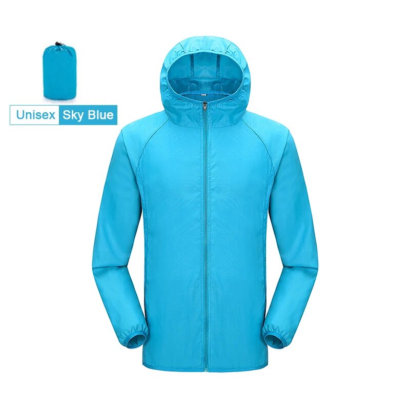 Водонепроницаемая куртка для походов Sky Blue, XL