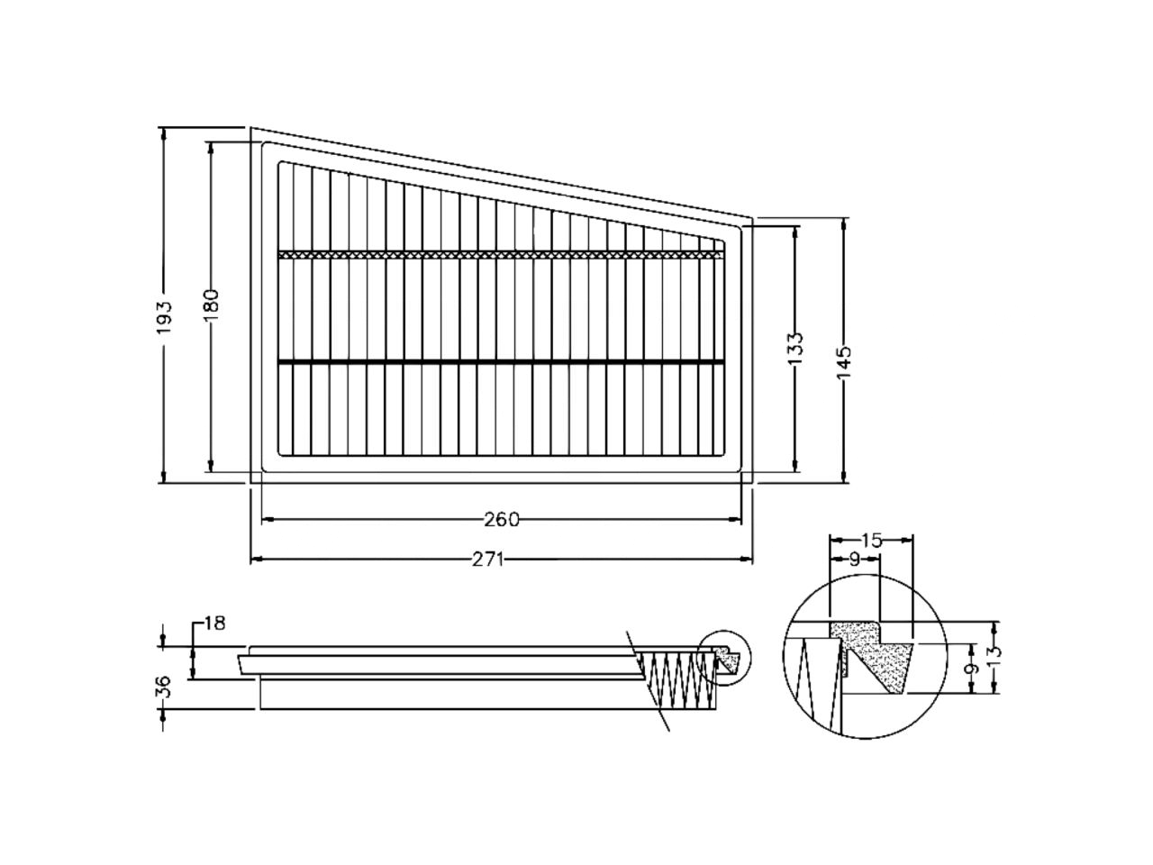 UNIO FLT-10145 (A6420940204 / A6420940404 / A6420942204) фильтр воздушный mercedes-benz e-class (211) 05-, c-class (203,204) 05-, m-class