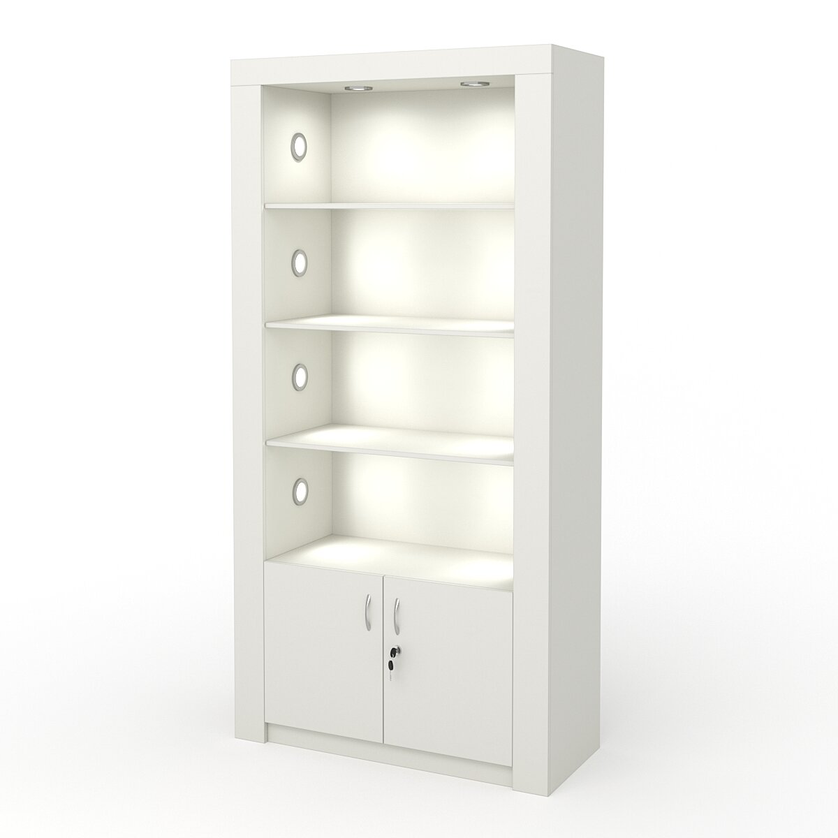 Стеллаж "афродита" №3-1 (задняя стенка - ДВП), Белый. Производитель товара - компания Westcom.