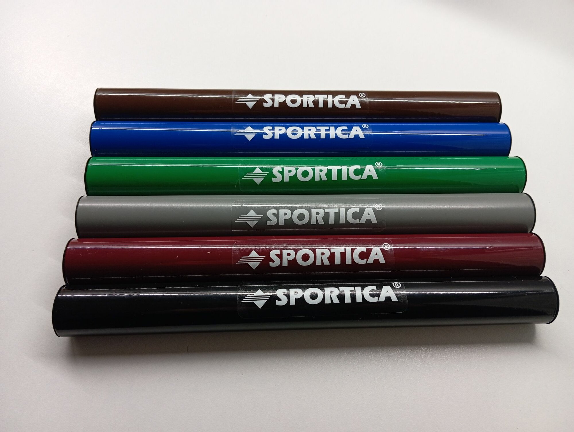 Палочки эстафетные тренировочные (6 шт) алюминиевые