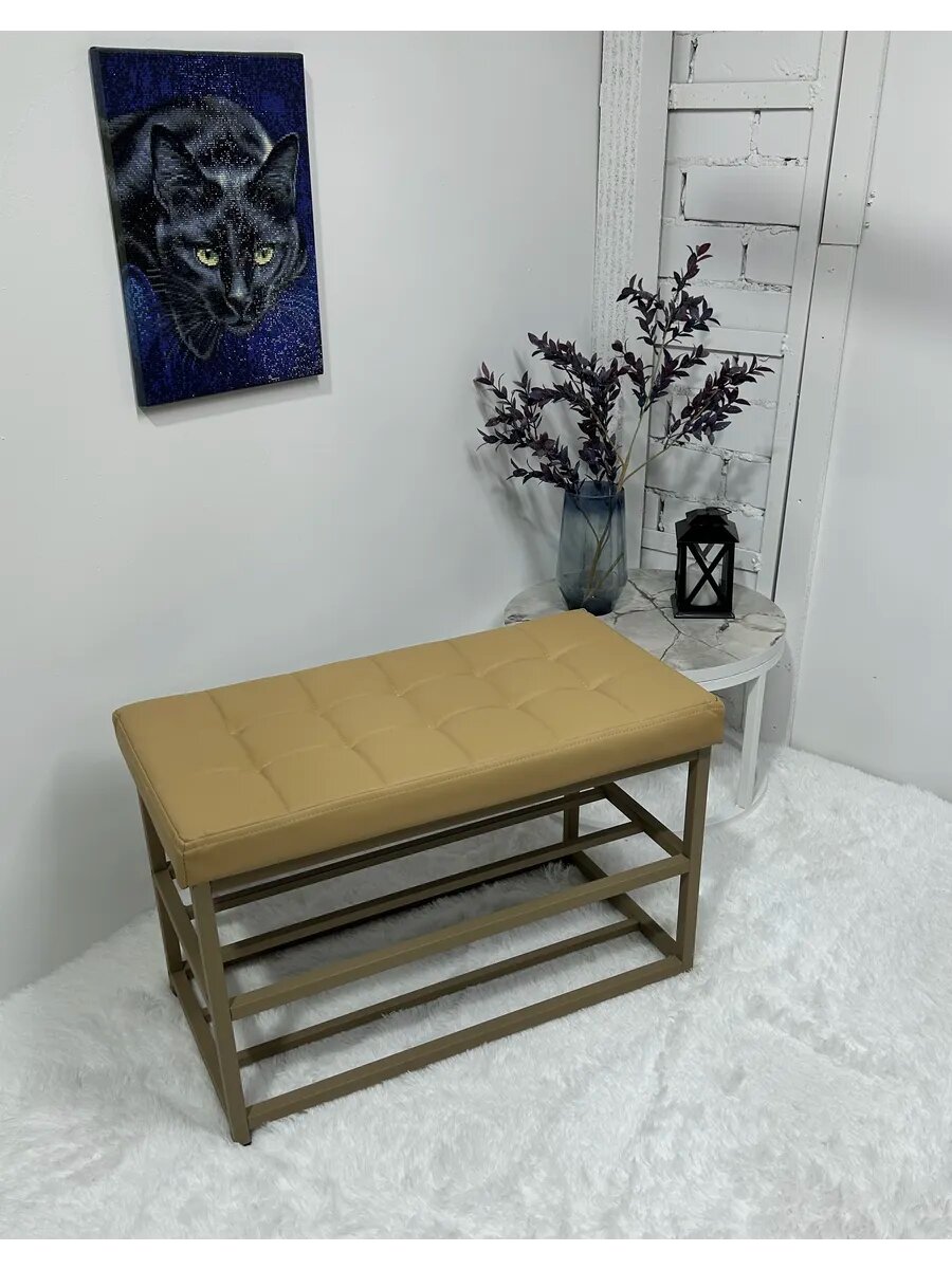 Обувница Puffmebel к/з "Линкольн" 102, металл, 70 см x 35 см x 47 см,2 полки