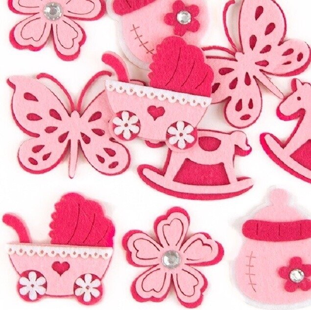 Набор для декора и рукоделия из фетра "Детство" №3 (10 шт. в упак.)