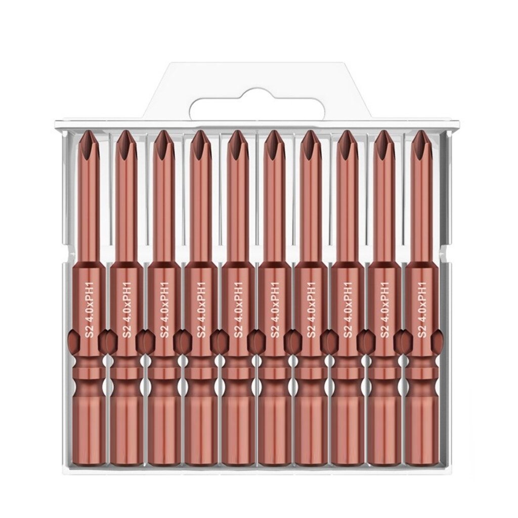 Бита для отвертки с шестигранным хвостовиком Бита для отвертки Магнитная стальная электрическая ударная дрель и отвертка PH0 PH1 PH2