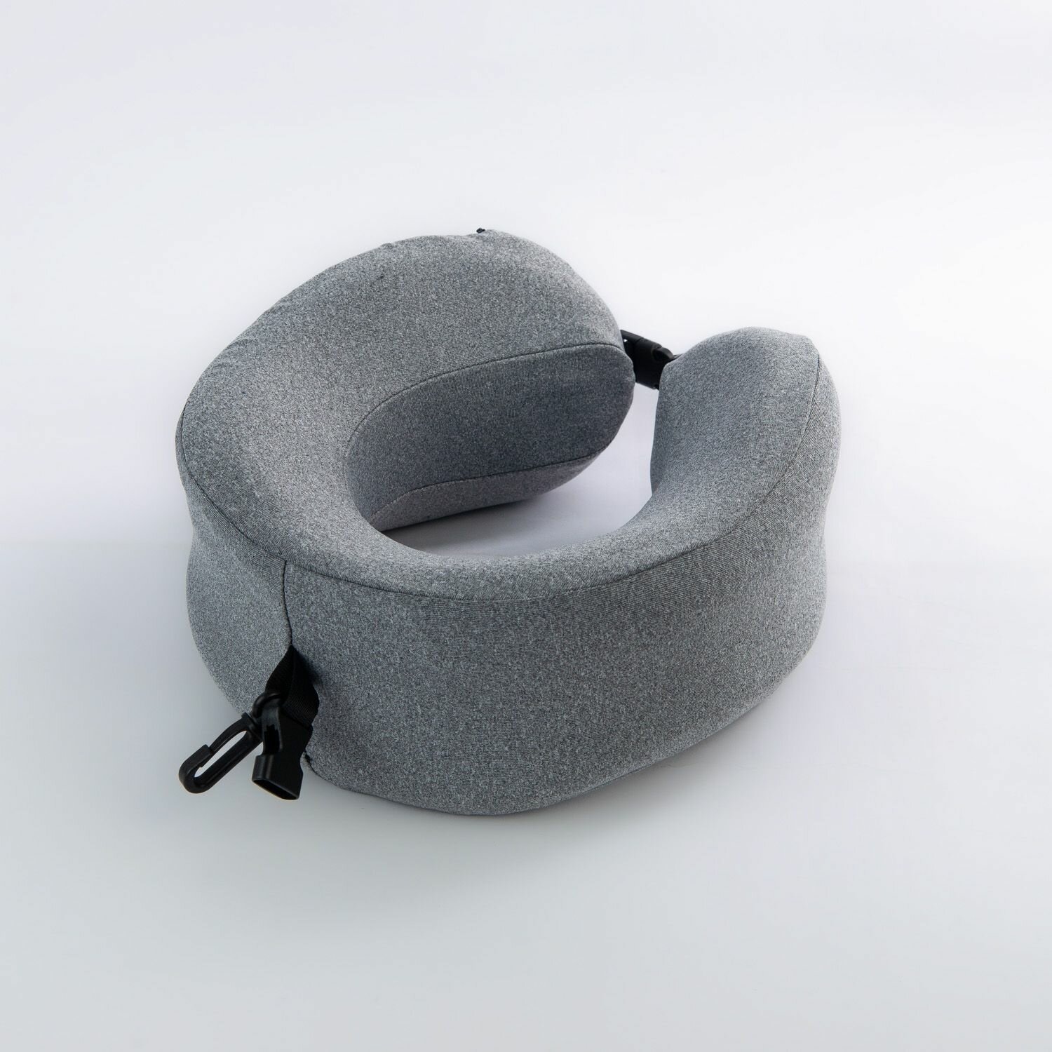 Подушка для шеи, анатомическая, антистресс, пенополиуретан, серая