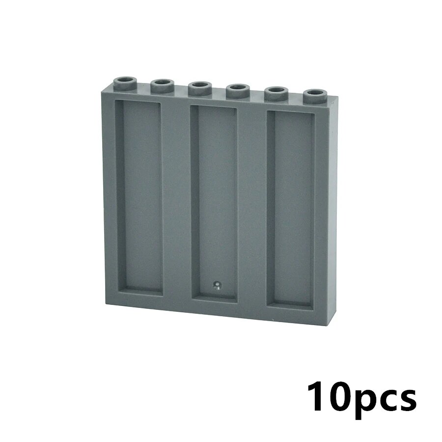 Детские строительные блоки ледуо 1x6x5 Серый, Dark Gray-10pcs