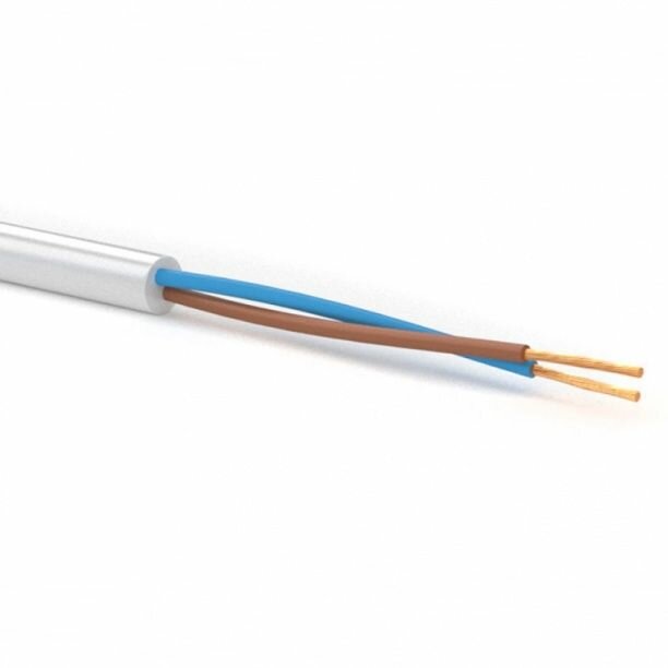 Провод ККЗ ПВС 2х1,0 мм 200 метров белый KKZ40-00006925