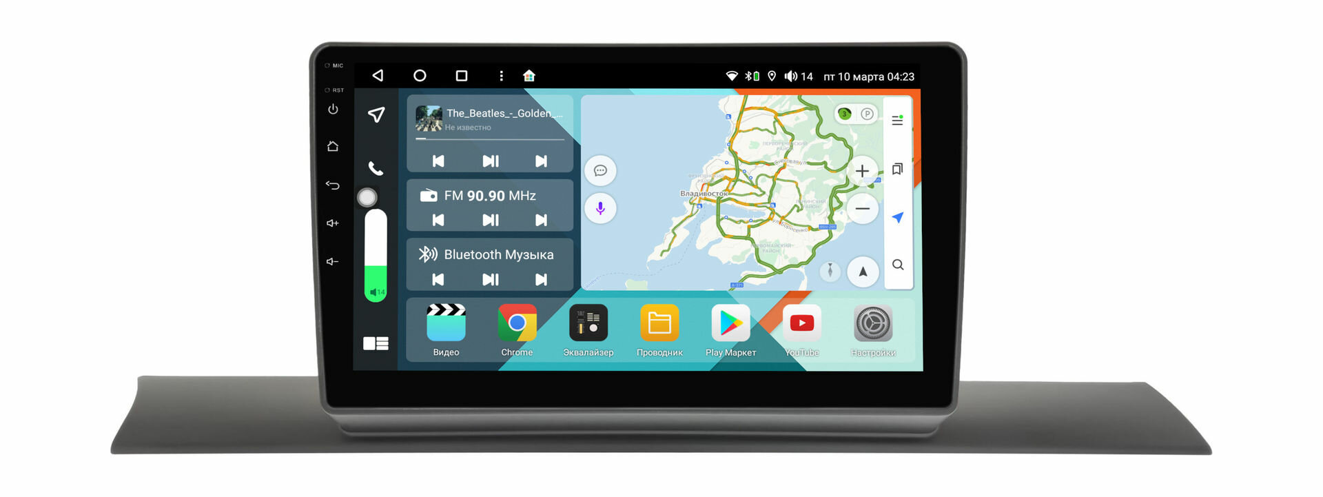 Магнитола Audi A4 (B9) 2015 - 2020 9 дюймов, 4/64GB, 8 ядер, DSP, 4G, Android 10 / Wide Media