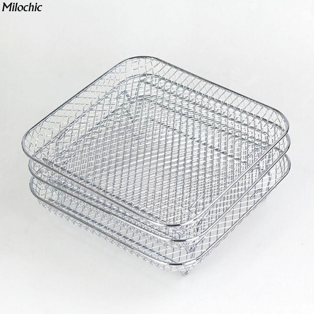 Воздушная фритюрница со штабелируемым грилем для приготовления пищи на пару из нержавеющей стали, легко моющаяся