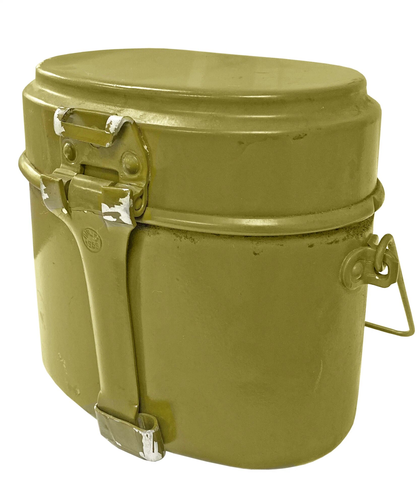 Котелок армейский общевойсковой с хранения. СССР, 1976 г/в. цвет хаки