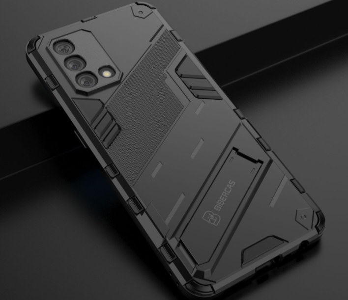 Противоударный усиленный ударопрочный чехол-бампер-пенал MyPads для Oppo A74 4G / Oppo F19, OPPO F19s черный